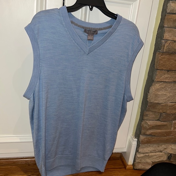 Daniel Cremieux | Other | Daniel Cremieux Light Blue Extra Fine Merino Wool Sweater Vest ...